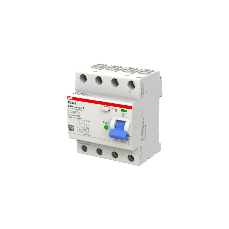 Interrupteur Différentiel Type B triphasé 300mA 63A ABB